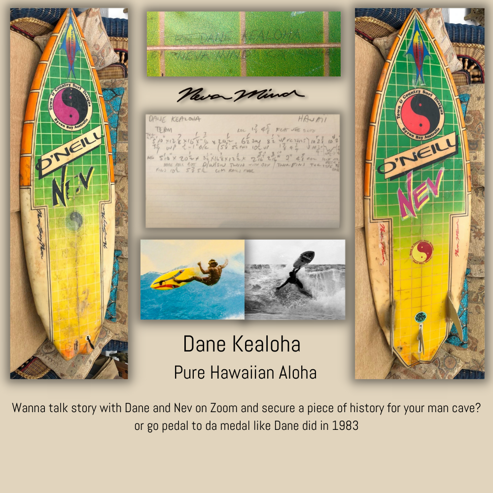 Dane Kealoha Legendary Replica Surfboard - INBOX NEV TO ORDER – Nev Customs